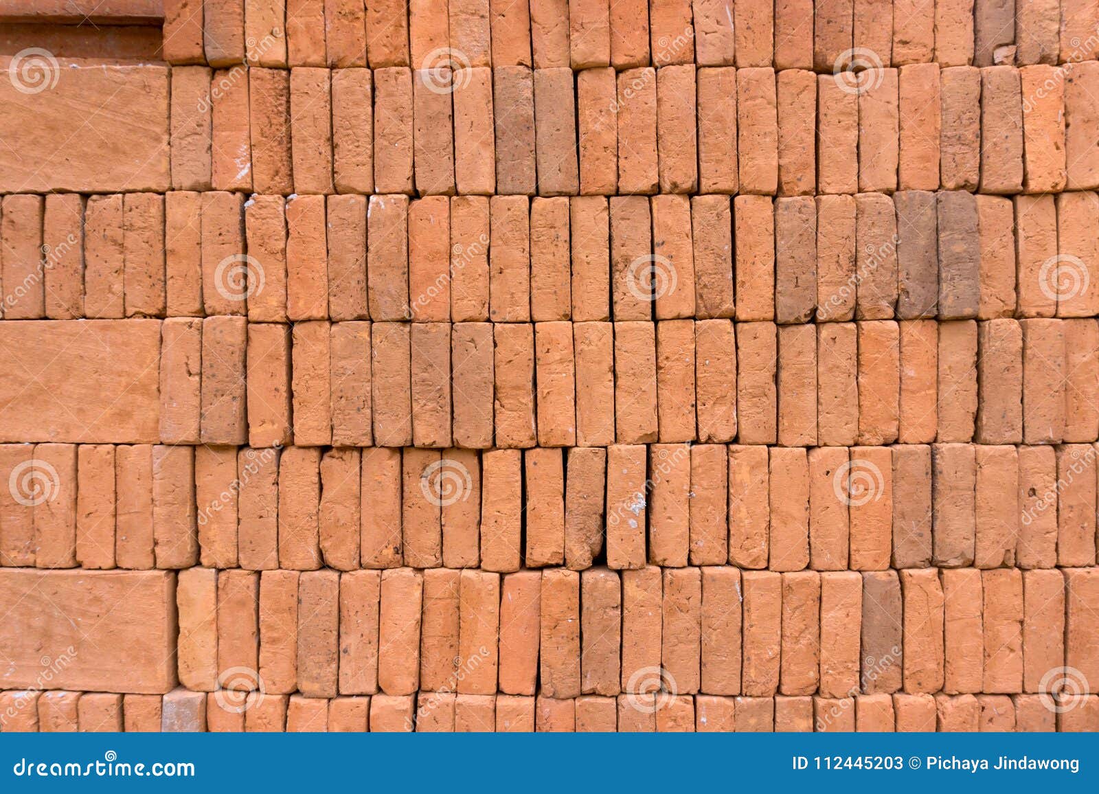 Close Up Stack of Bricks at Construction Site Stock Image - Image of ...