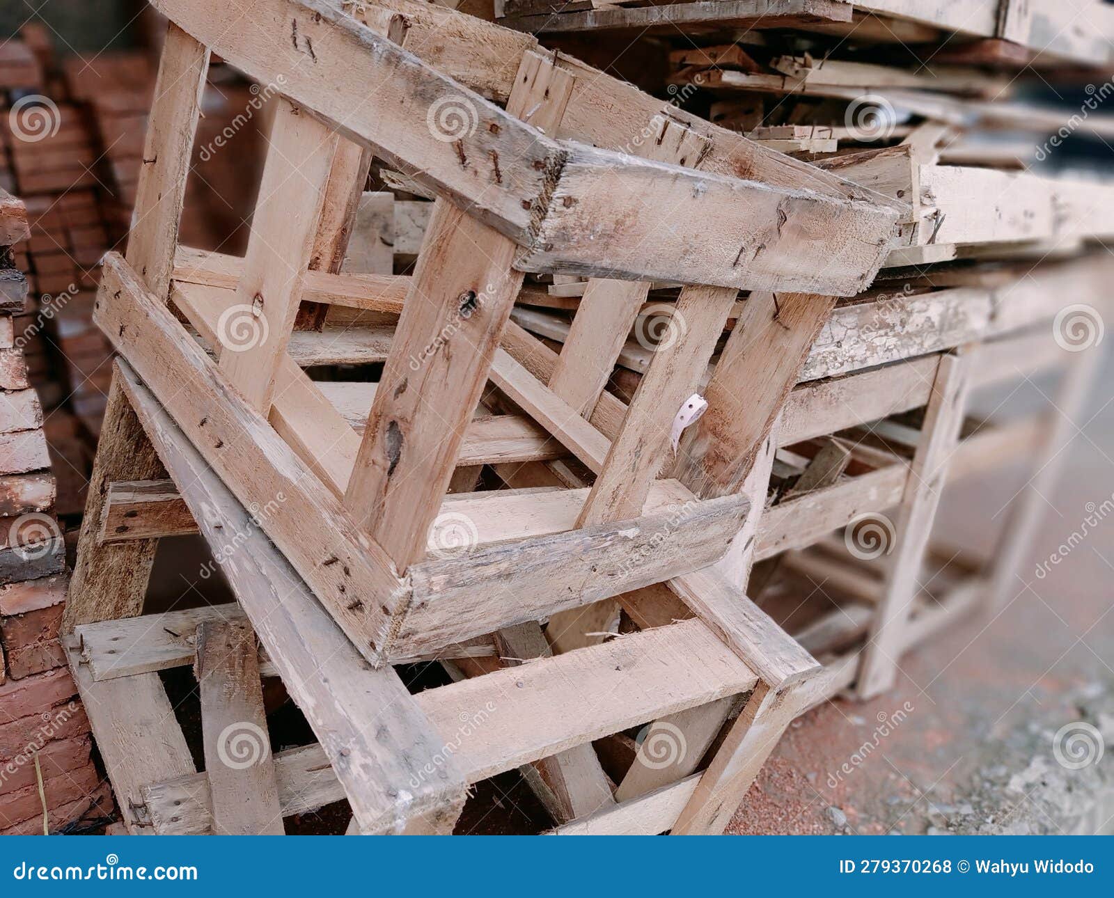 Close Up of a Stack of Pallets Stock Photo - Image of pallet ...