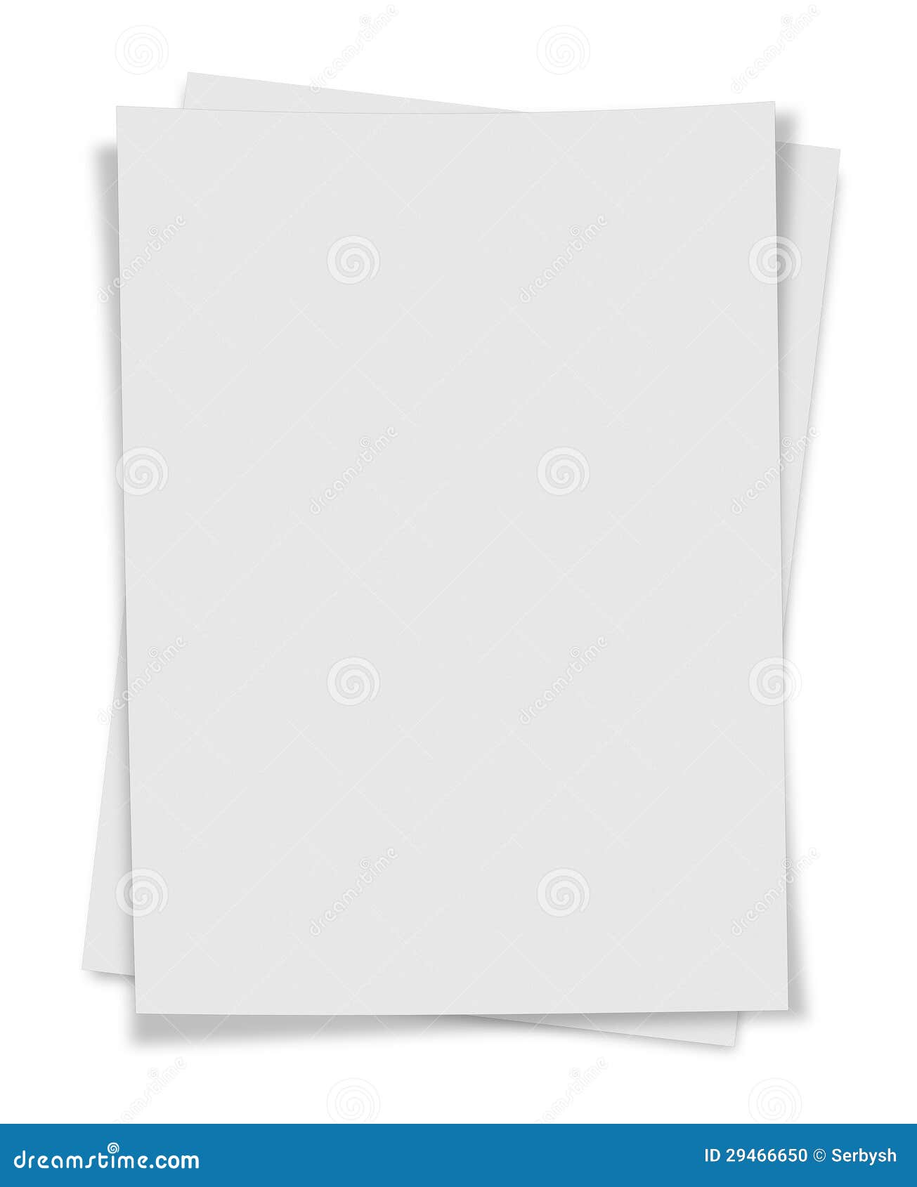 Close Up of Stack of Papers Stock Photo - Image of paper, manage: 29466650