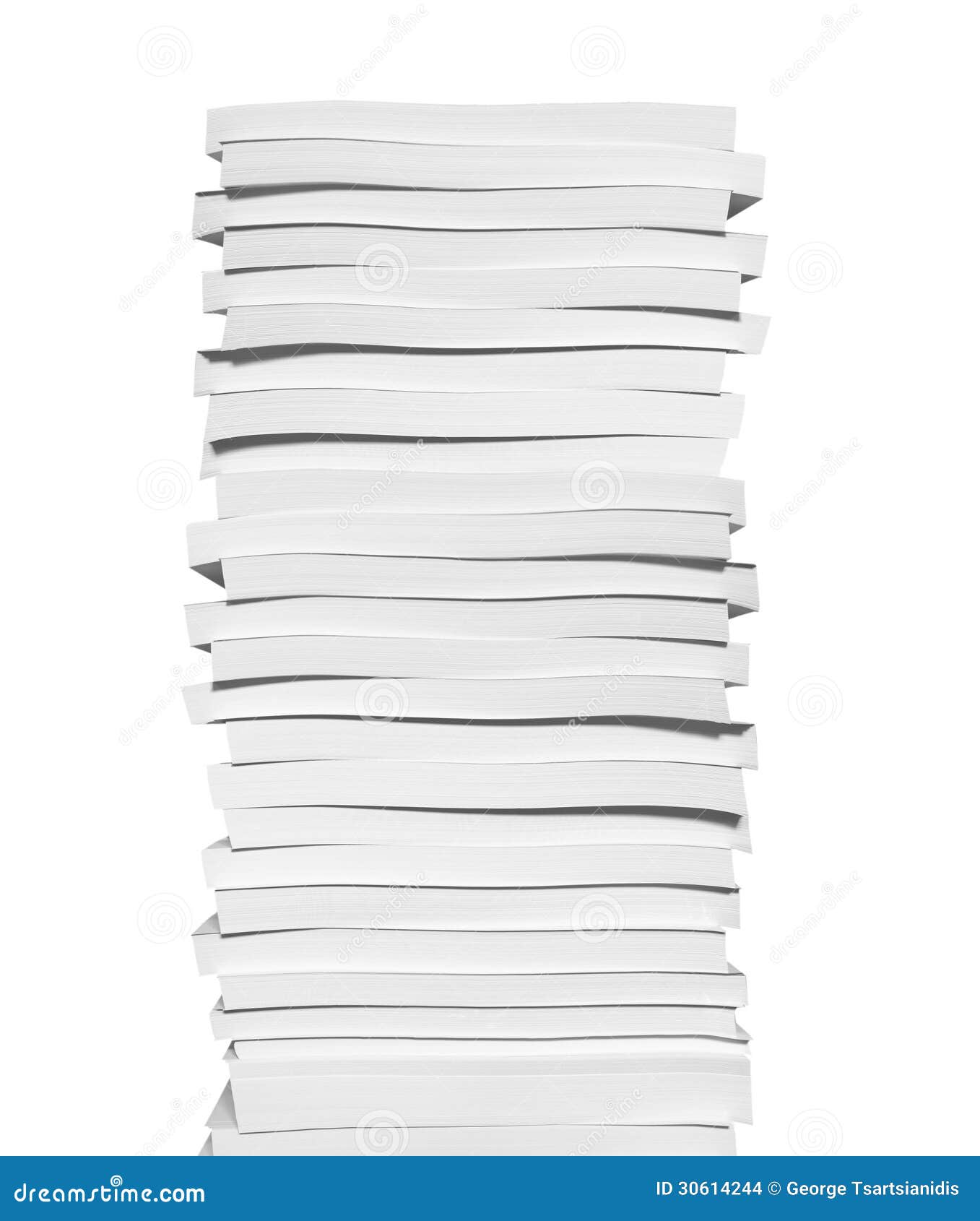 Close Up of Stack of Papers Stock Photo - Image of equipment, document ...