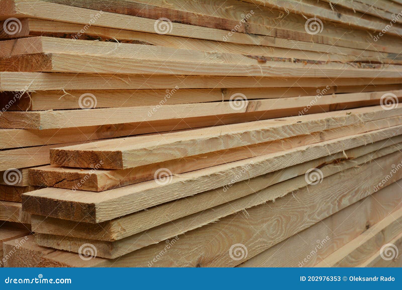 A Close-up of a Stack of Pine Boards, Appearance Lumber, Wood Panel ...