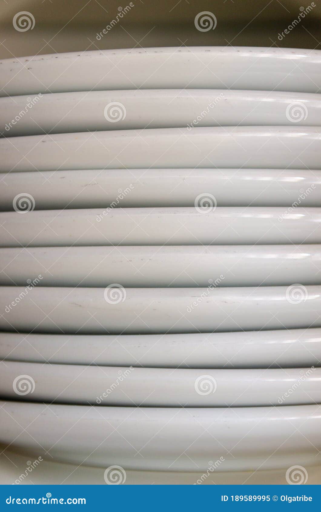 Stack Of Plain Paper Material Stored In A Warehouse Room Stock Image ...