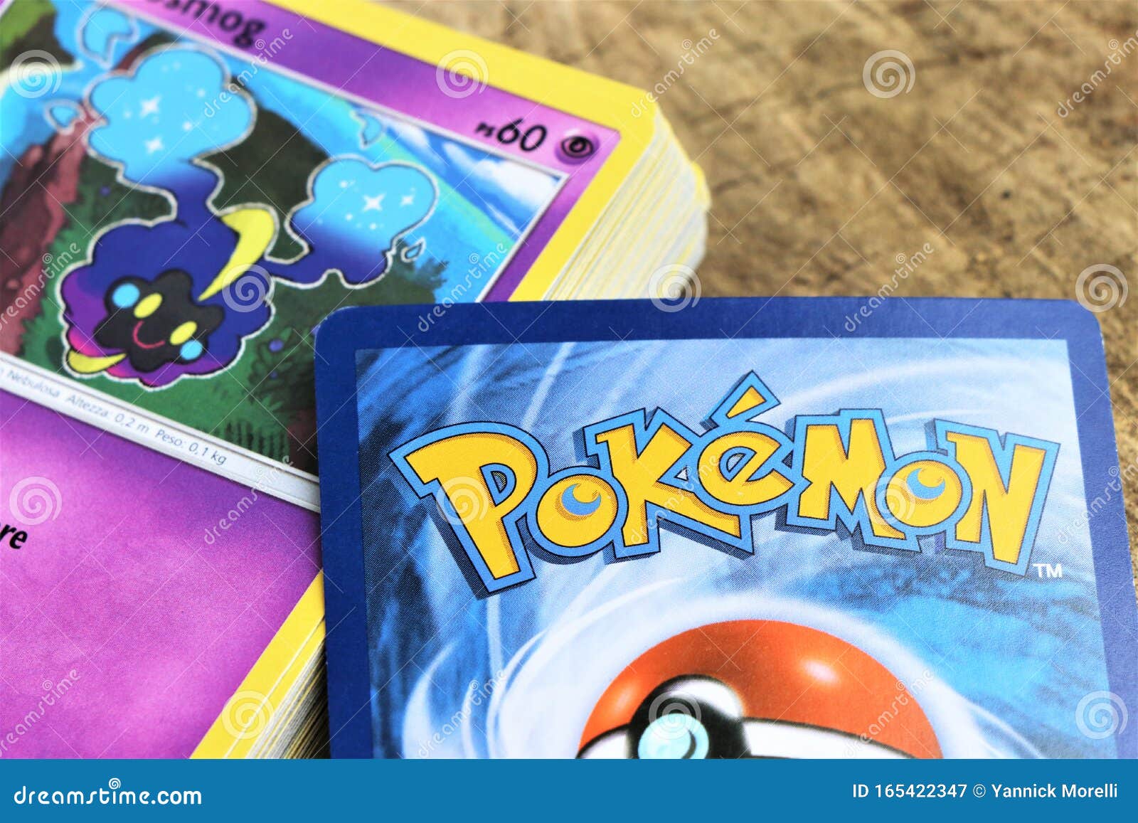 Close Up of a Stack of Pokemon Cards. Editorial Photography - Image of ...