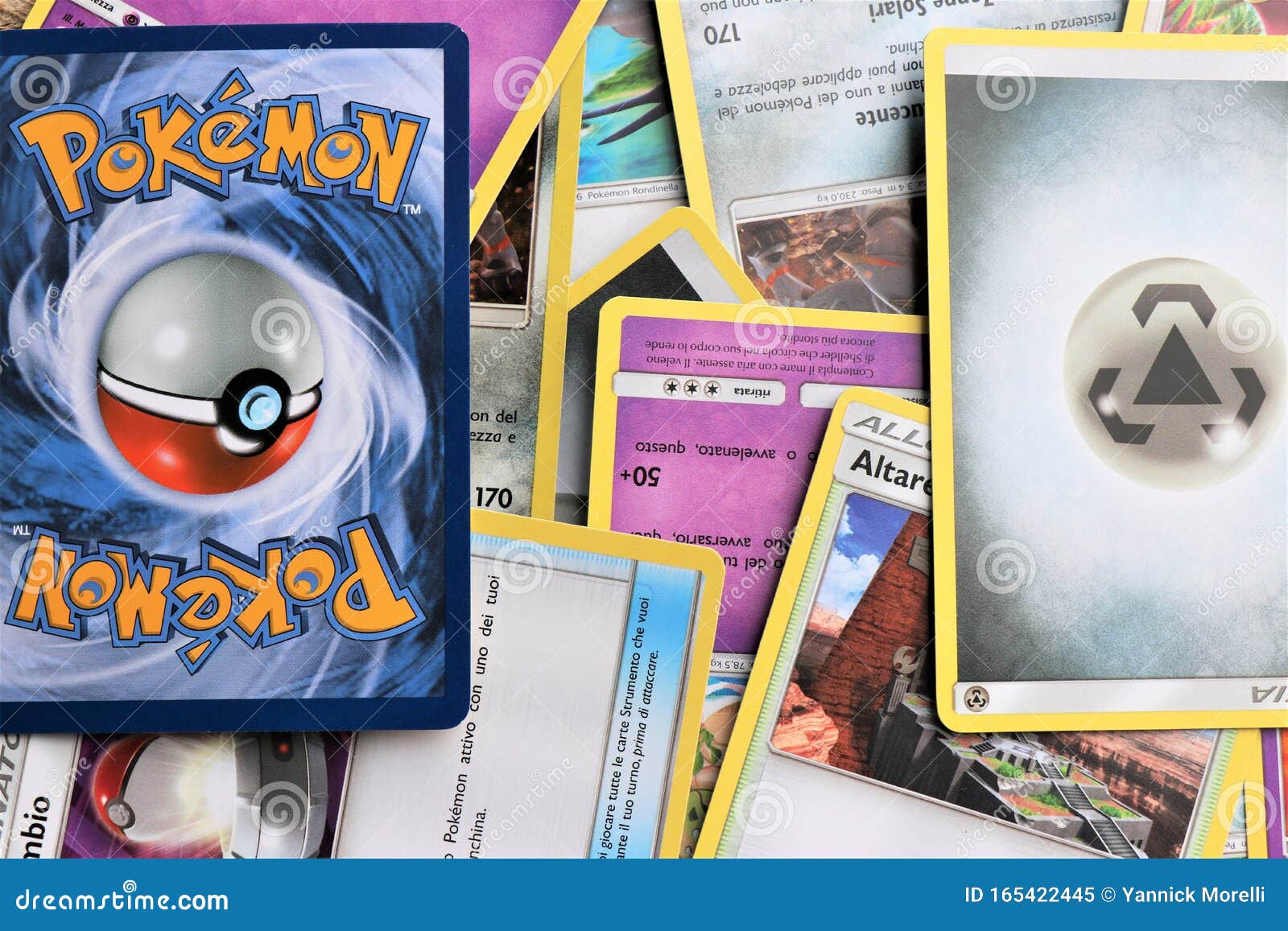 Close Up of a Stack of Pokemon Cards. Editorial Image - Image of card ...