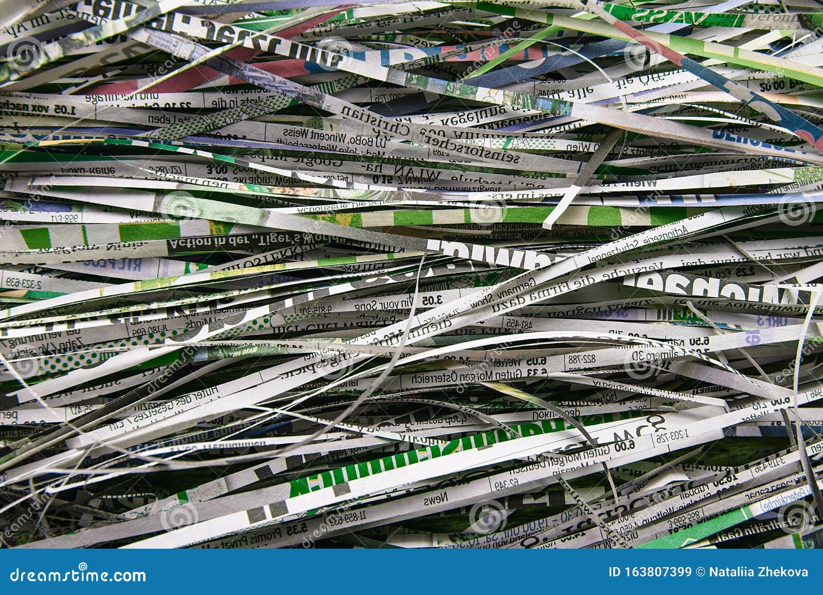 Close Up Stack of Scrap Paper from Paper Cutter for Background. Paper ...