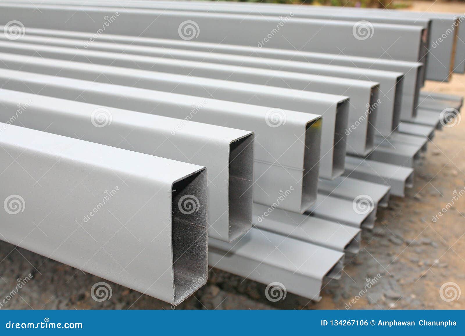 Stack Of Steel Reinforcement Rods For Construction, Background. Royalty ...
