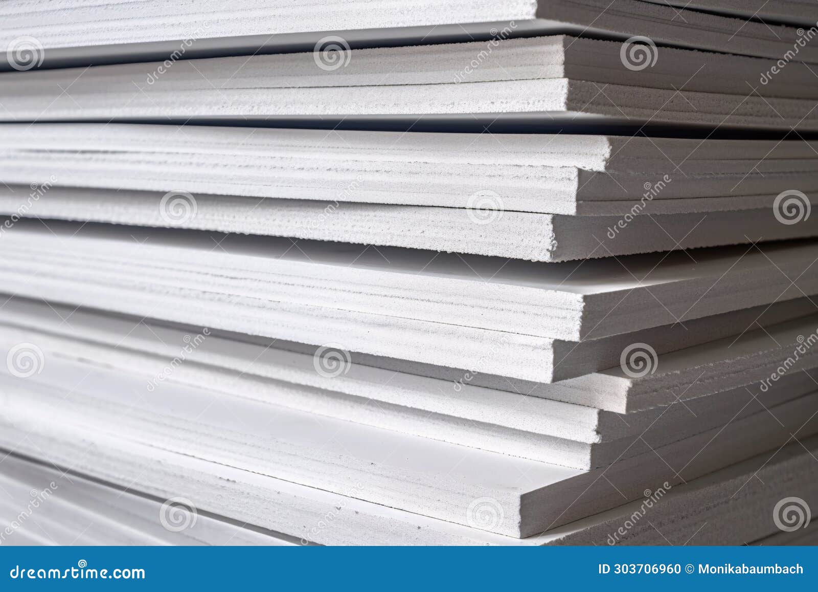 Close Up of Stack of White Extruded Polystyrene Sheets Insulative ...