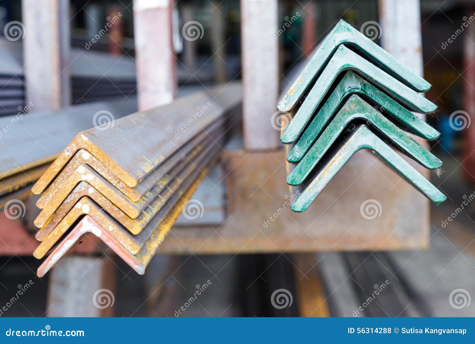 Close Up Stacked of Angle Steel Stock Photo - Image of stack ...
