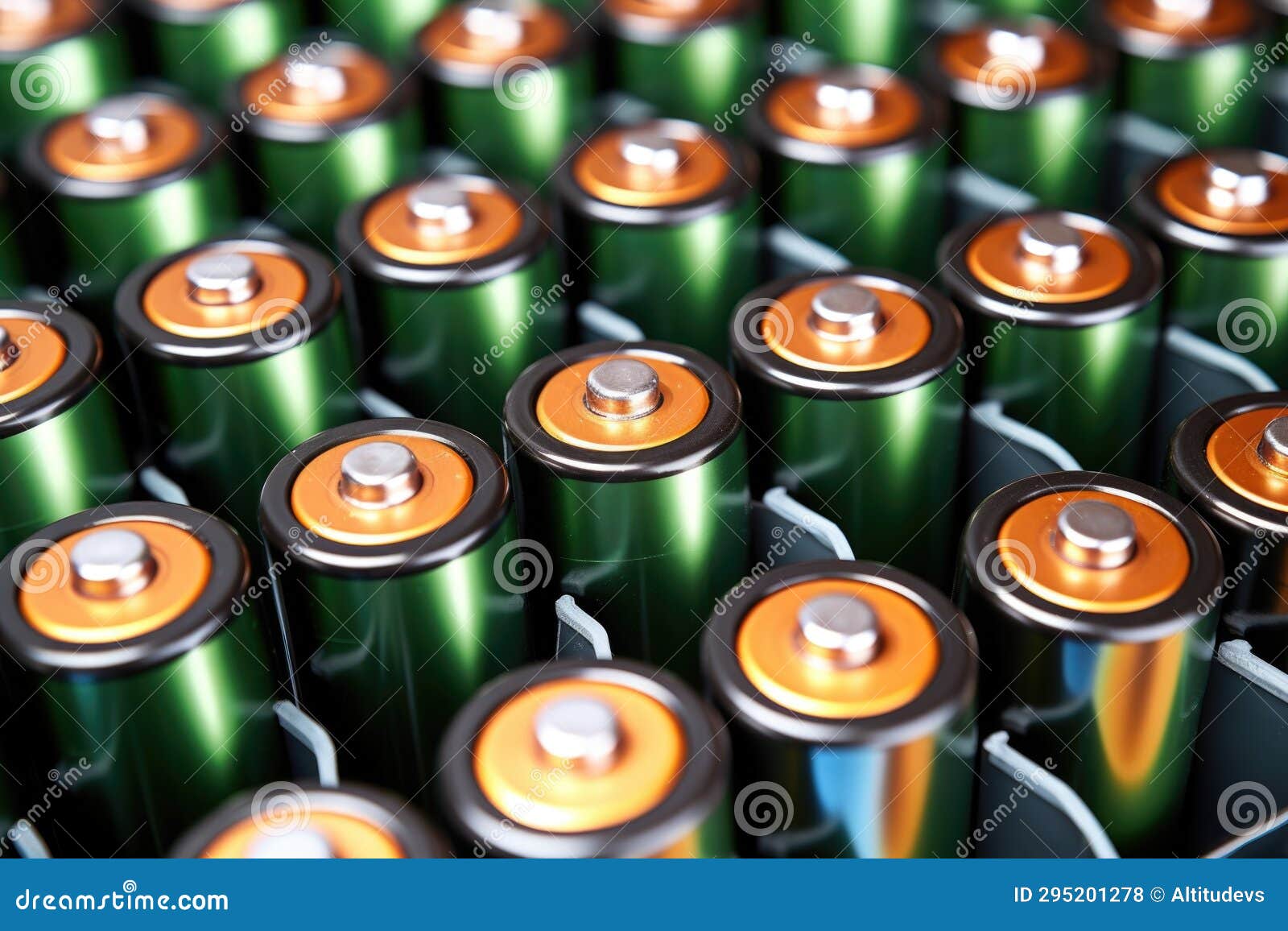 Close-up of Stacked Rechargeable Batteries Stock Photo - Image of devices, conservation: 295201278