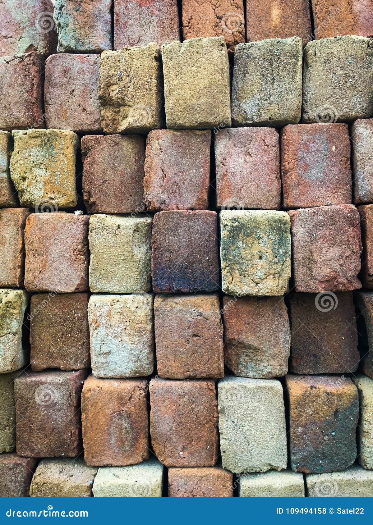 Handmade Clay Bricks for Construction Purpose Stock Photo - Image of ...
