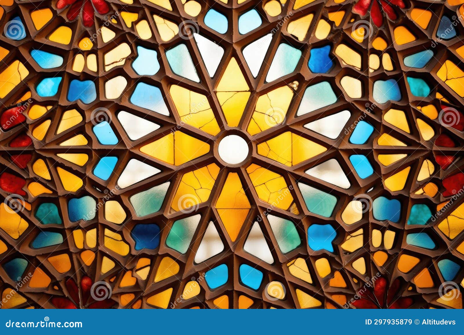 Close-up of Stained Glass Window Patterns Stock Image - Image of ...