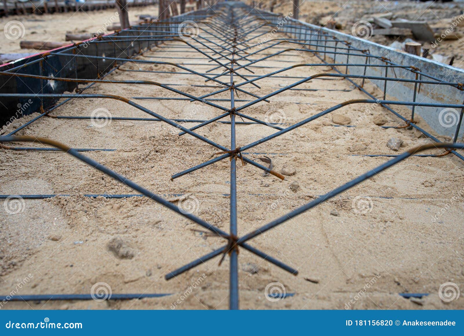 Close Up Steel Grating for Construction in Site Work Stock Photo ...