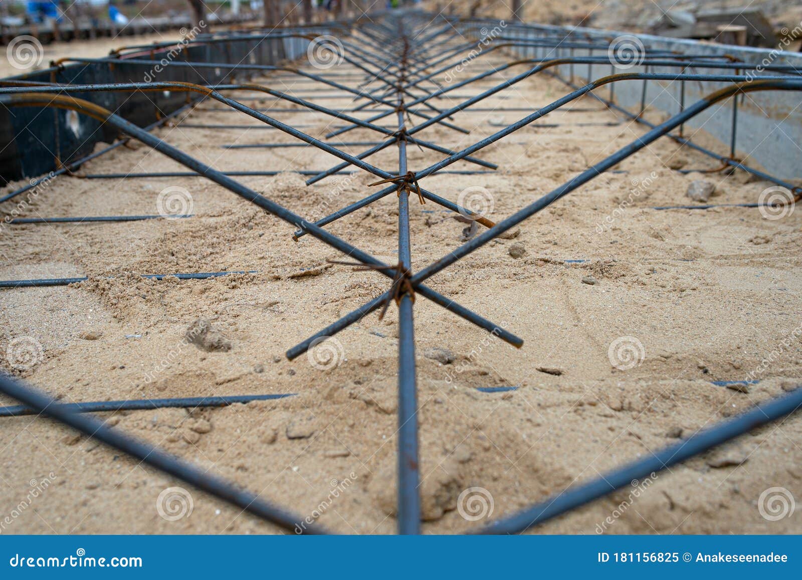 Close Up Steel Grating for Construction in Site Work Stock Image ...