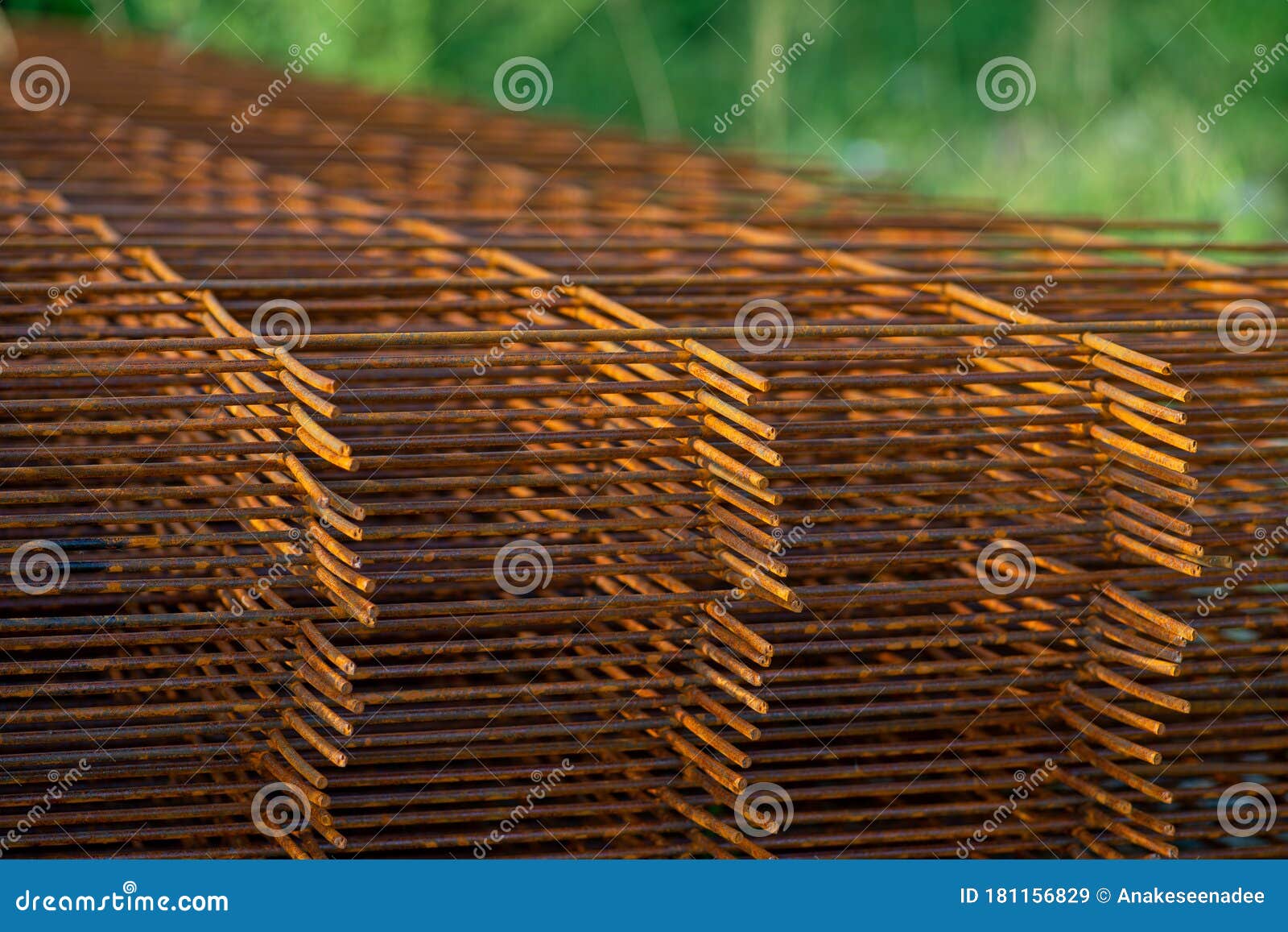 Close Up Steel Grating for Construction in Site Work Stock Image ...