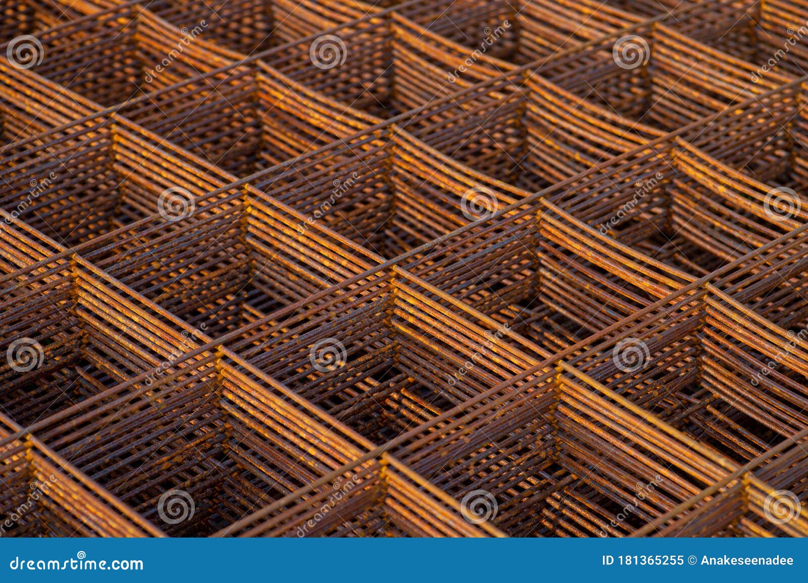 Close Up Steel Grating for Construction in Site Work Stock Image ...