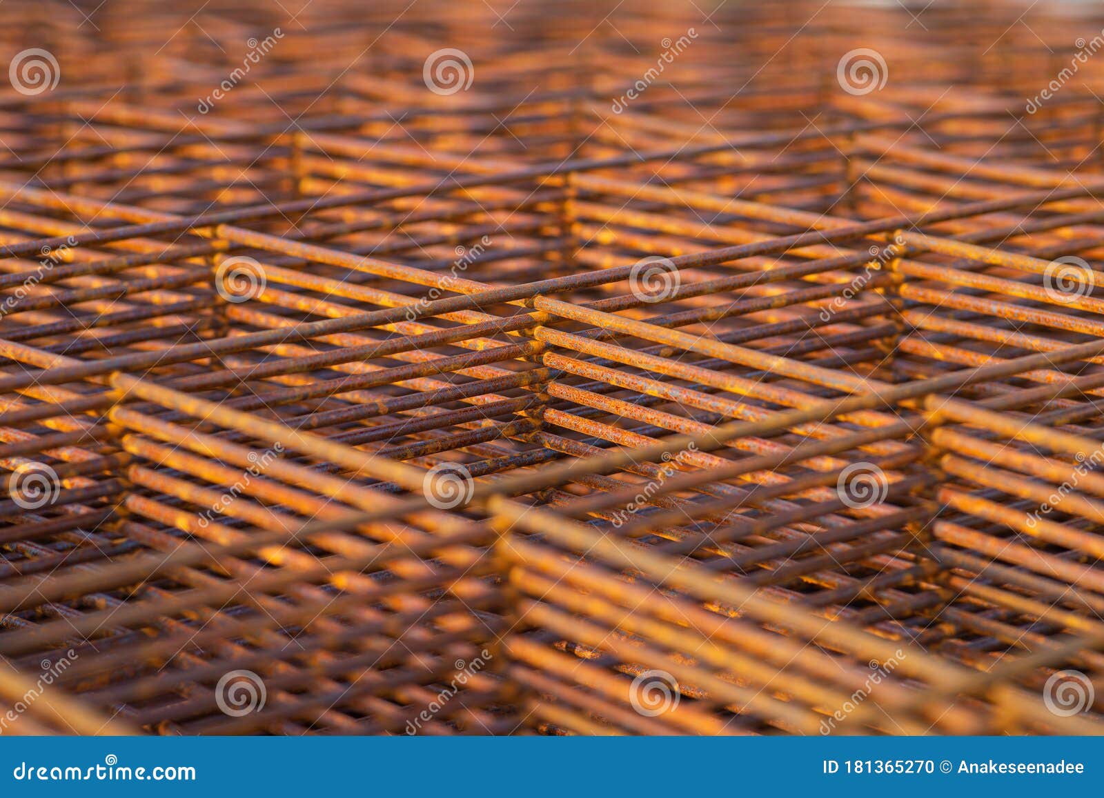 Close Up Steel Grating for Construction in Site Work Stock Photo ...