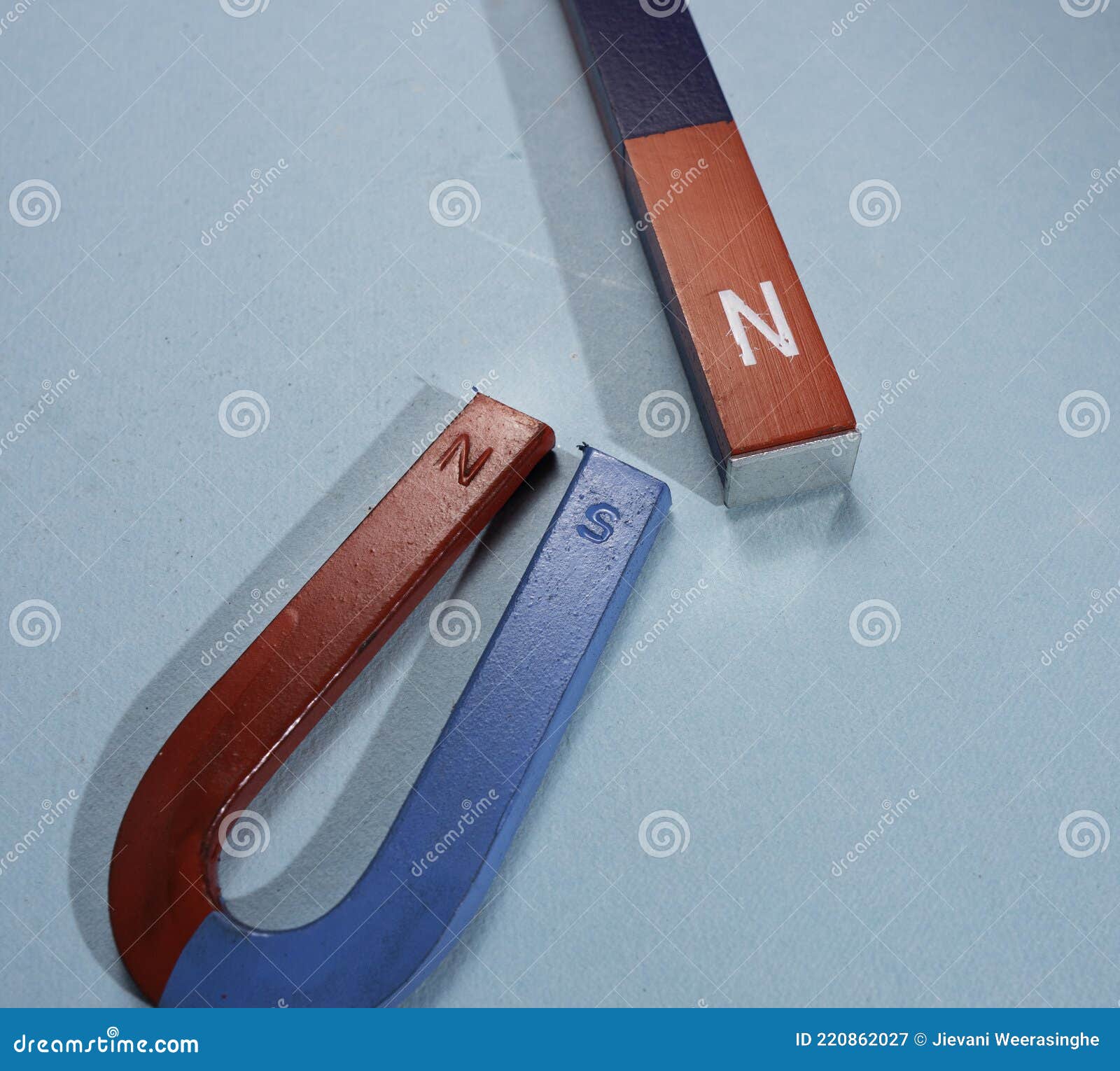 Close up of steel magnet stock image. Image of element - 220862027