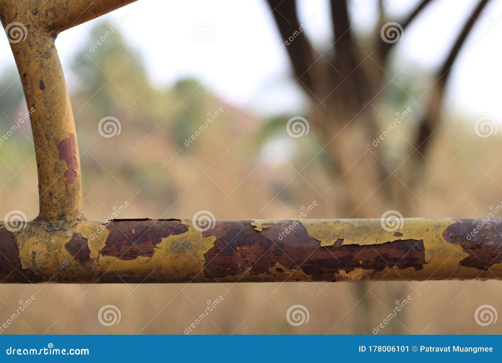 Close-up of Steel Rail with Rust. Stock Image - Image of rust, nature ...