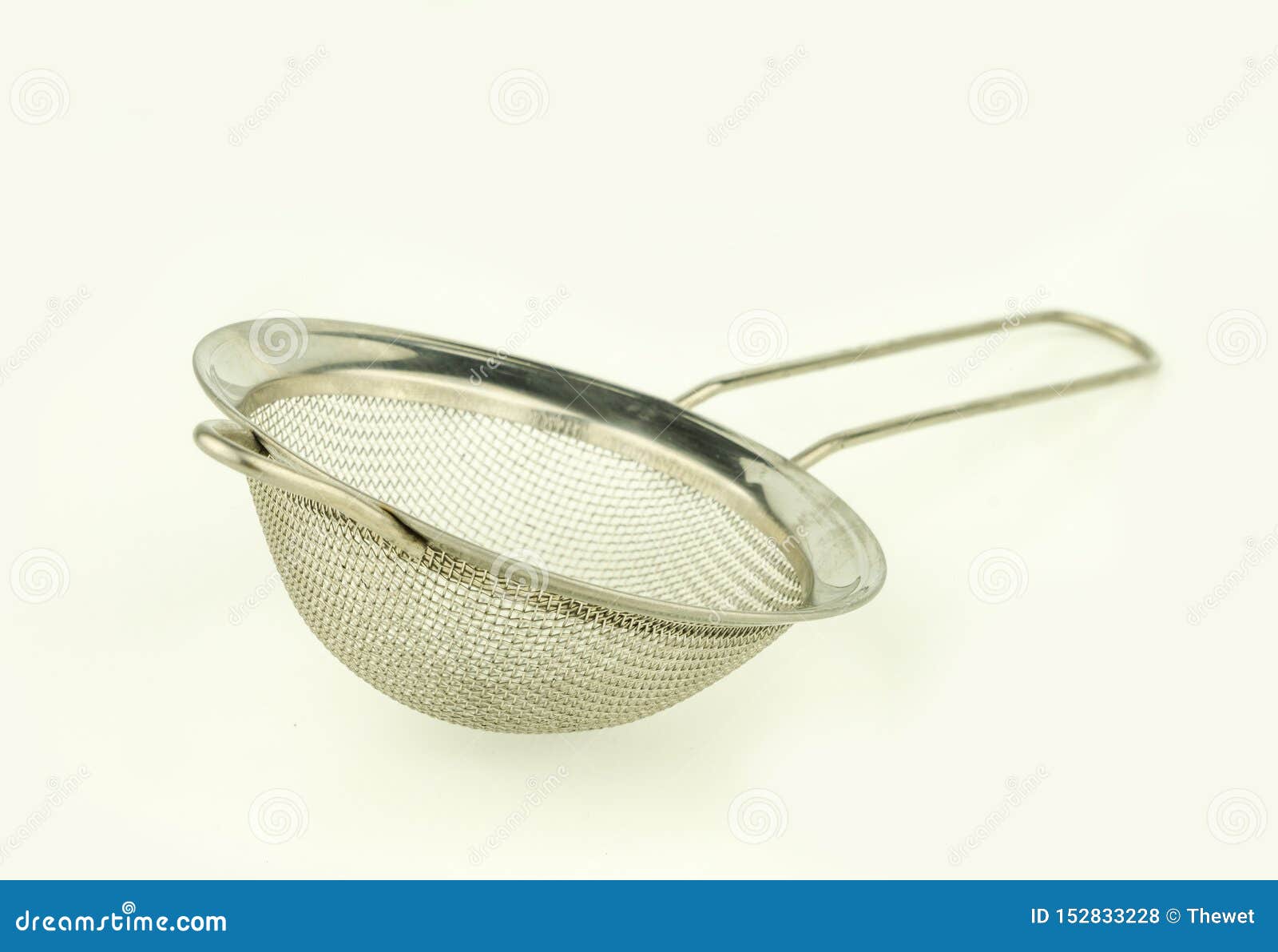 Close Up Steel Strainer on White Stock Photo - Image of cooking, sifter ...