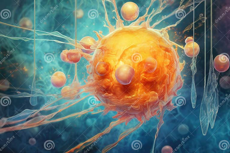 Close-up of Stem Cell Separation Process Stock Illustration ...