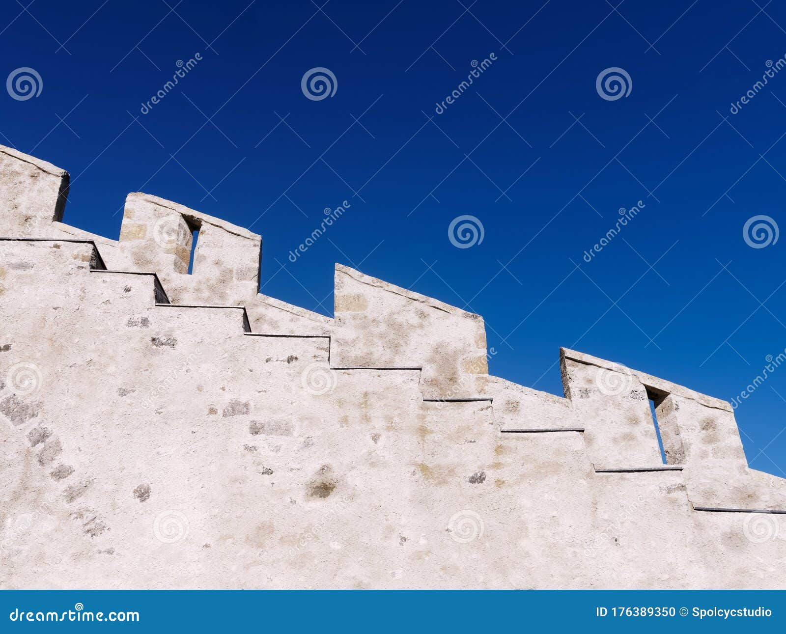 Stepped Gable, a Step Pattern Design Above the Roof Against Blue Sky ...