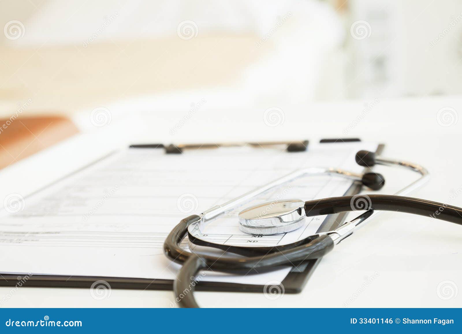 Close-Up of Stethoscope and Medical Chart Stock Photo - Image of ...