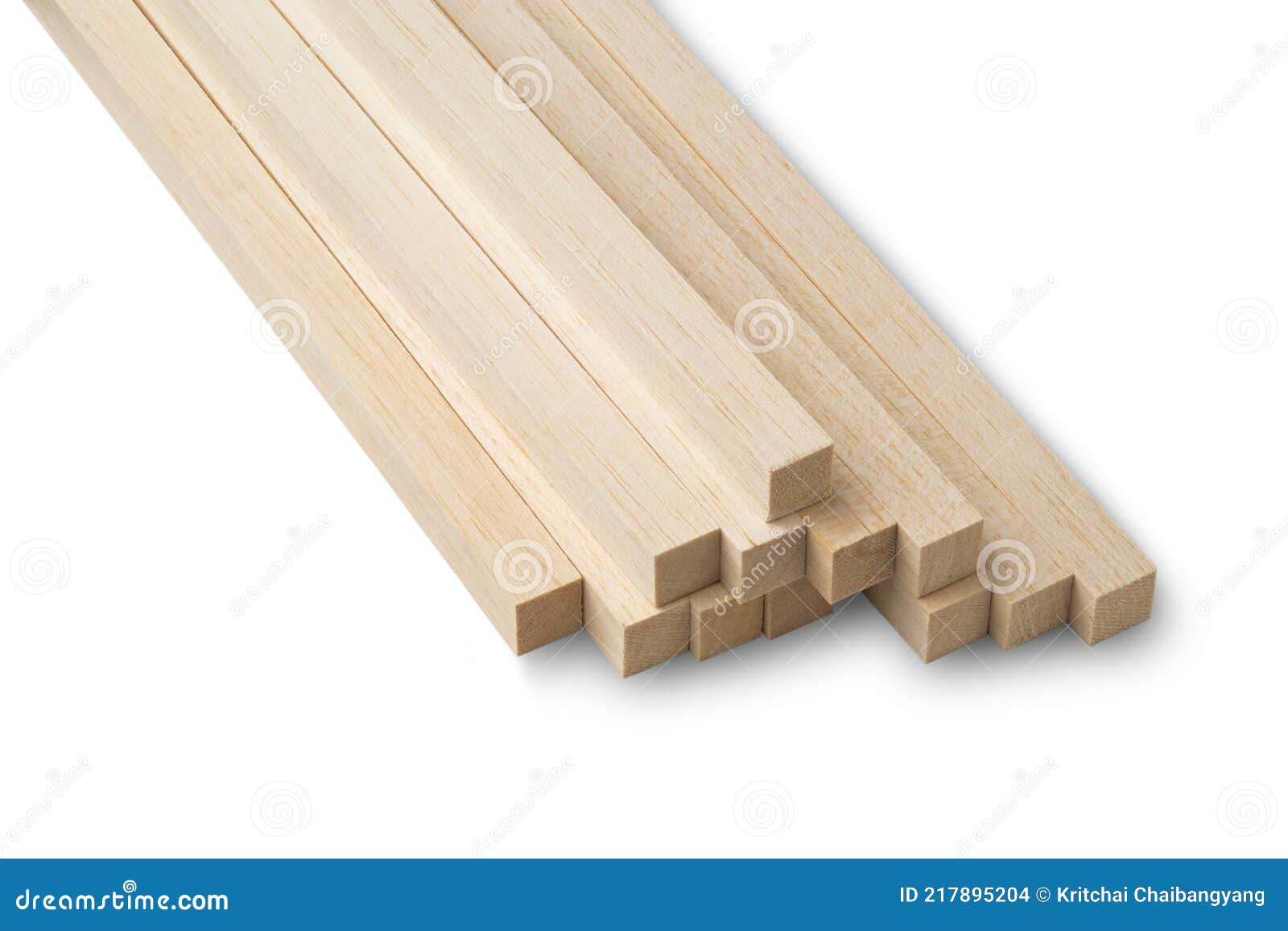 Close Up Stick Balsa Wood,Soft and Lightweight Wood Isolated on White ...