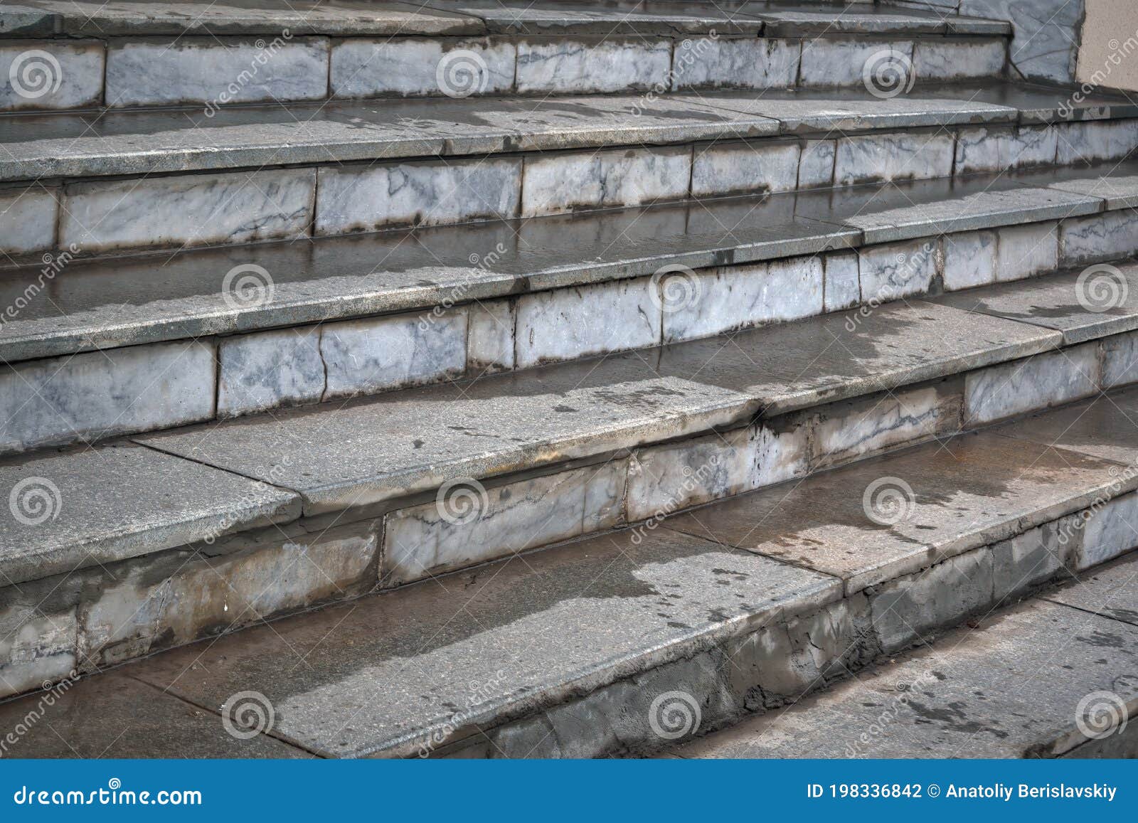 Close Up Stone Steps Texture. Close-up of Steps Covered with Raindrops ...
