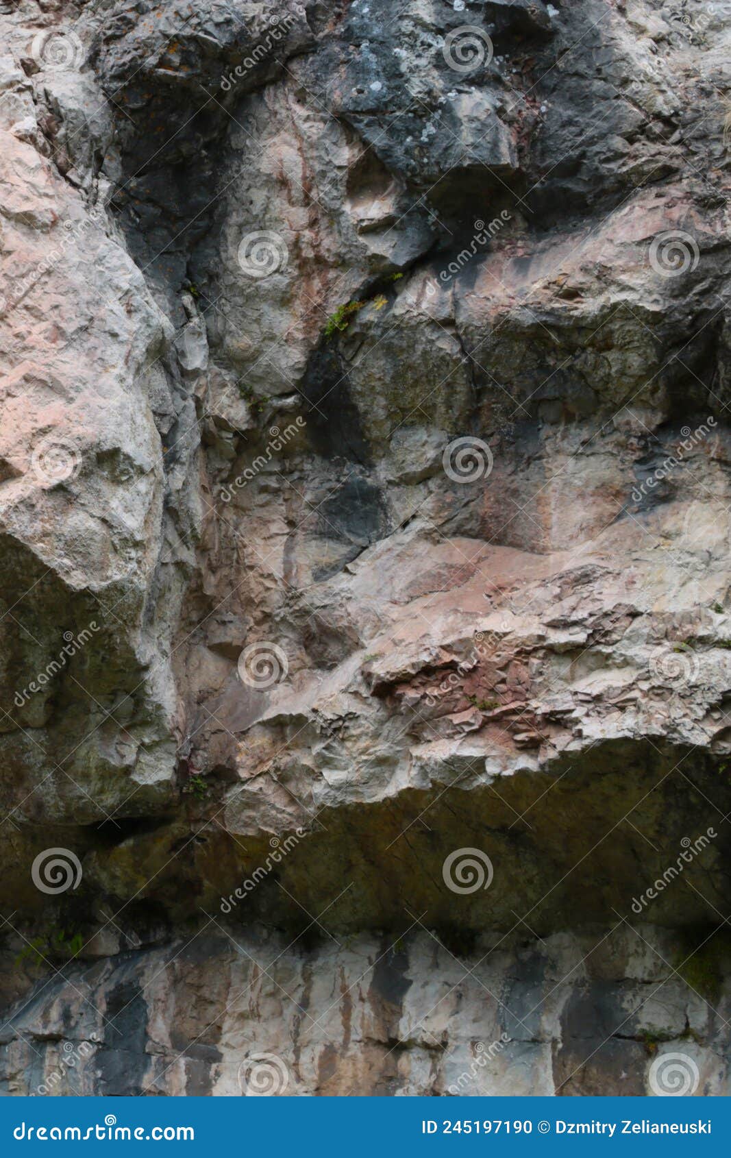 Close-up of the Stone Texture of a Rock in the Mountains. Stock Photo ...