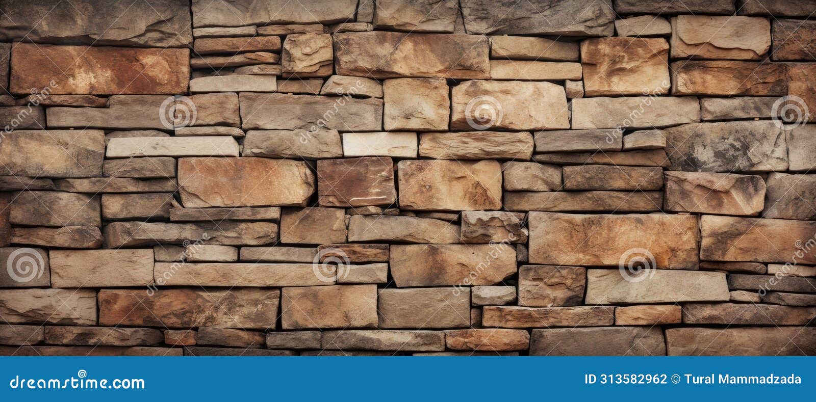 A Close Up of a Stone Wall Made of Different Types of Bricks Stock ...