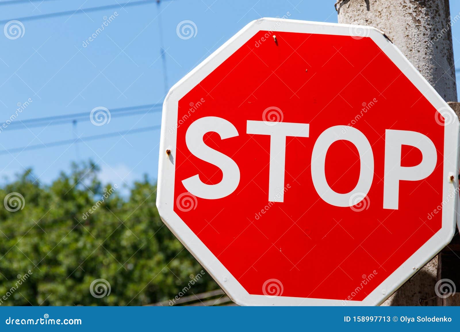 Close-up of the Stop sign stock image. Image of roadside - 158997713