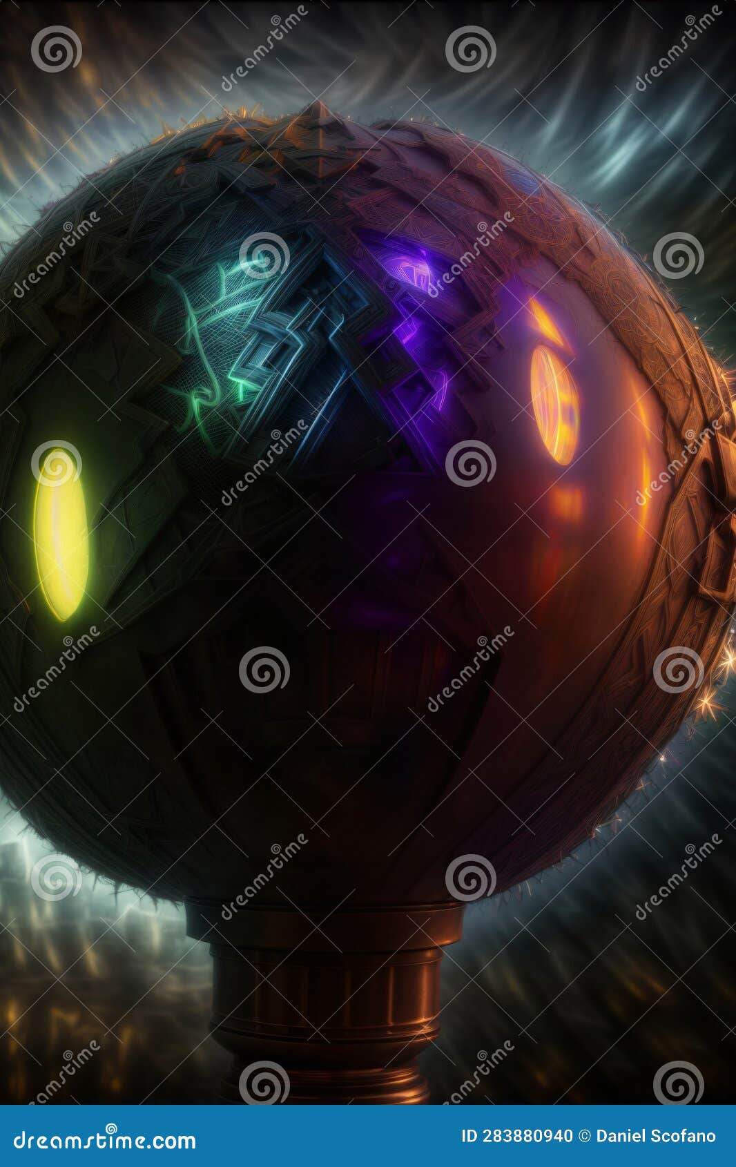 A Close Up of a Strange Looking Object. Generative AI Stock ...