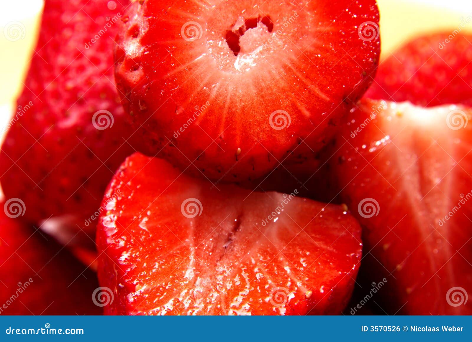 Close-up of strawberries stock photo. Image of delicious - 3570526