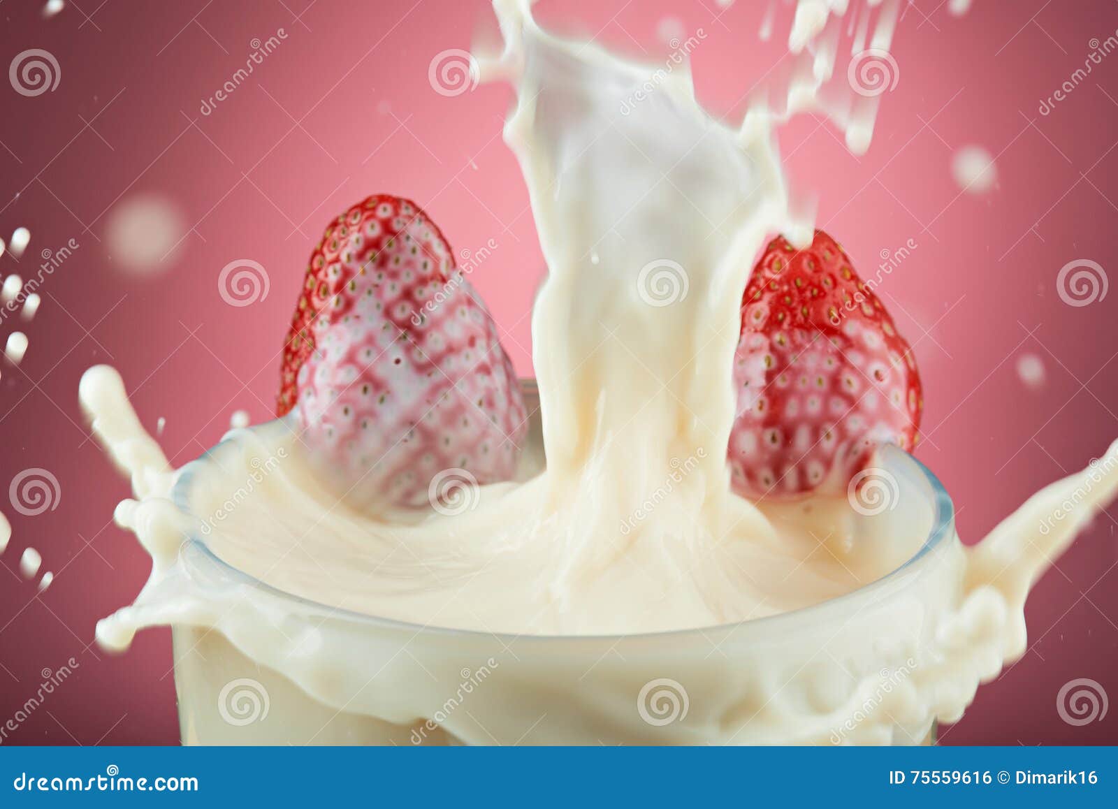 Close Up of Strawberry Milkshake Stock Photo - Image of cold, drink ...