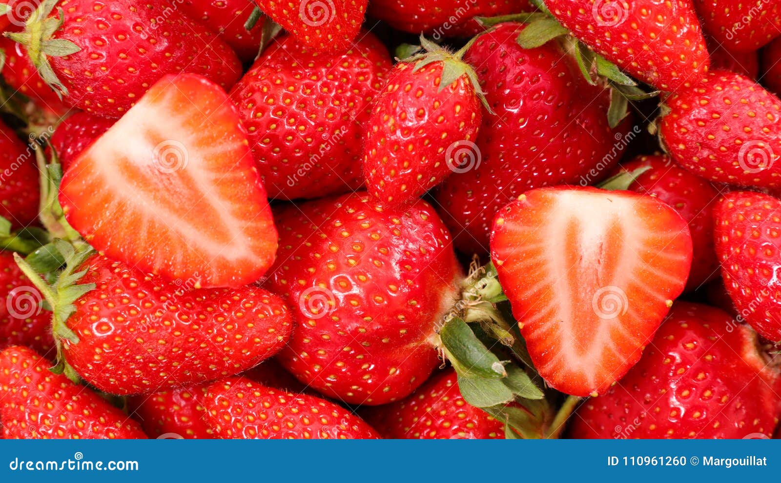 Strawberry, top view stock photo. Image of lifestyle - 110961260