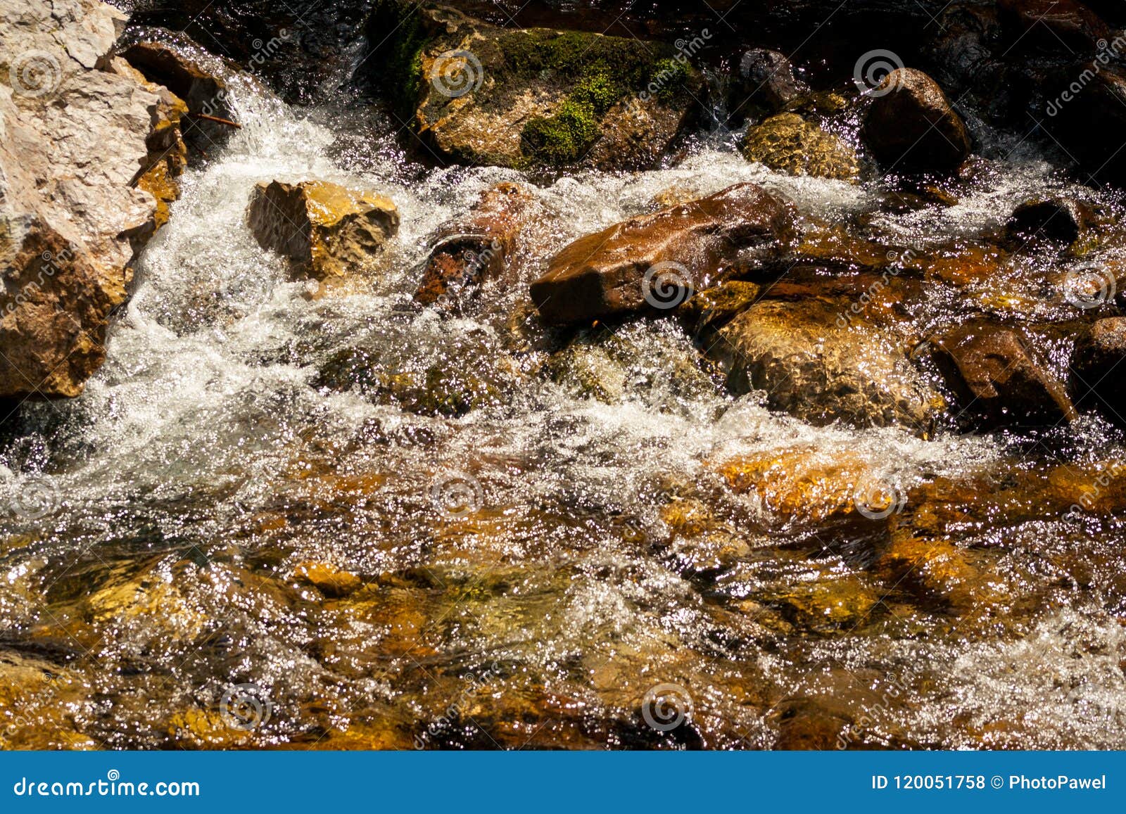 Close-up Streams of Water between Mountain Stones. Beautiful Mountain ... Close-up Streams of Water between Mountain Stones. Beautiful Mountain ...