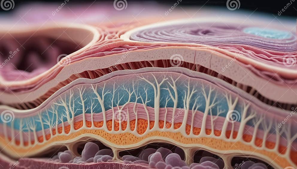 Close-up of the Structure and Composition of the Different Layers of ...