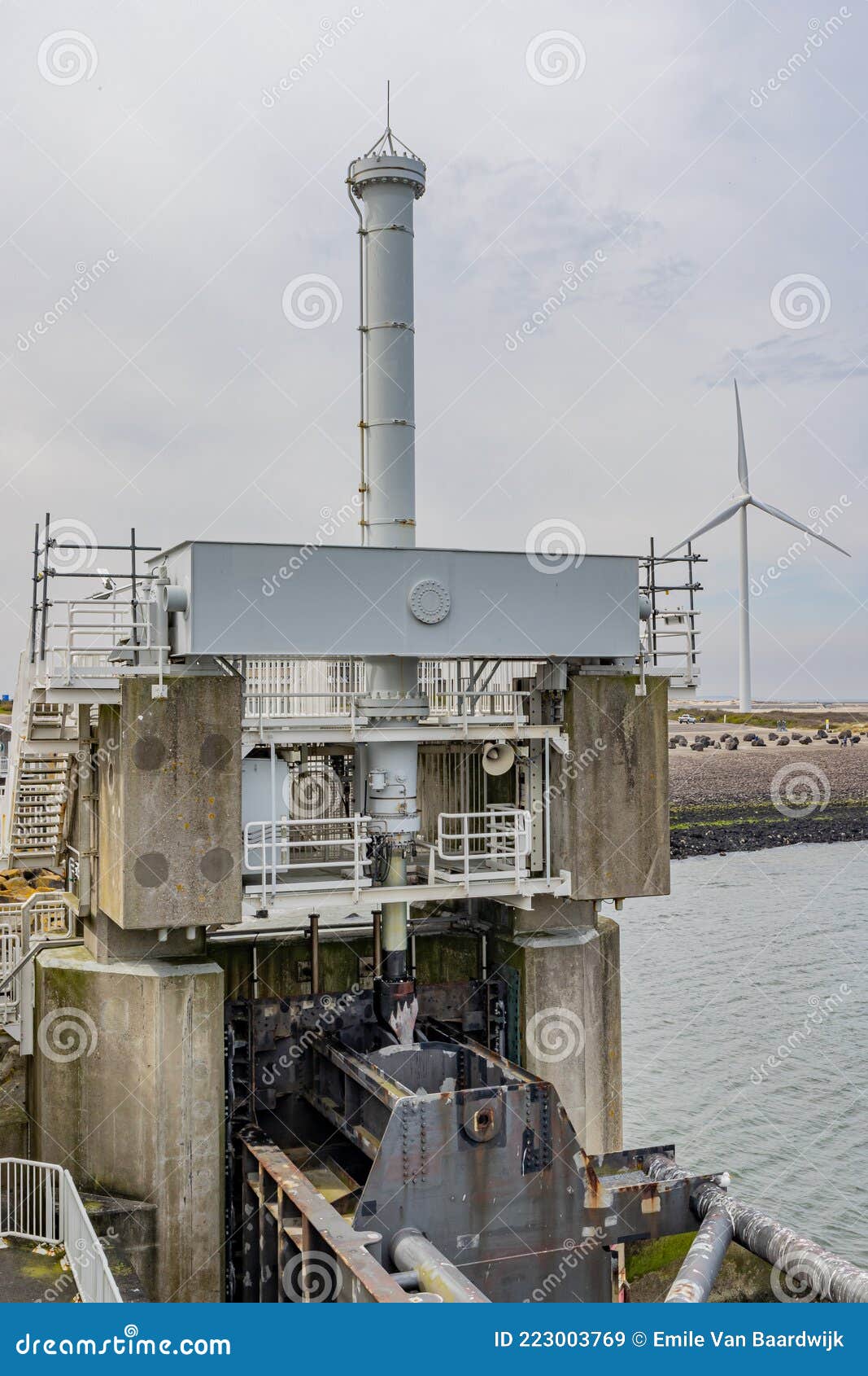 Close-up of a Structure at the Delta Works, Environmental and ...