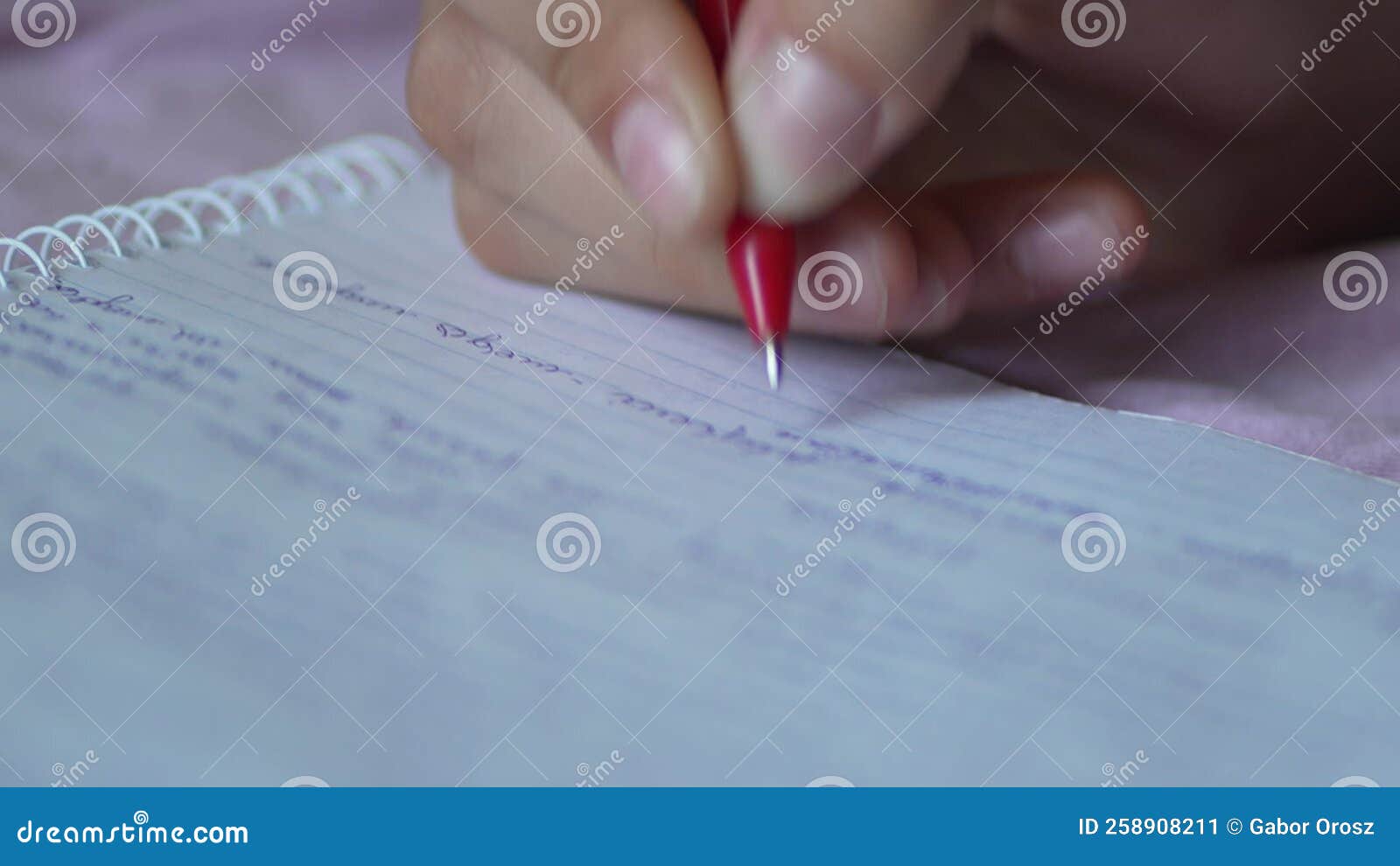 Close-up of Student Writing Homework Stock Video - Video of homework ...