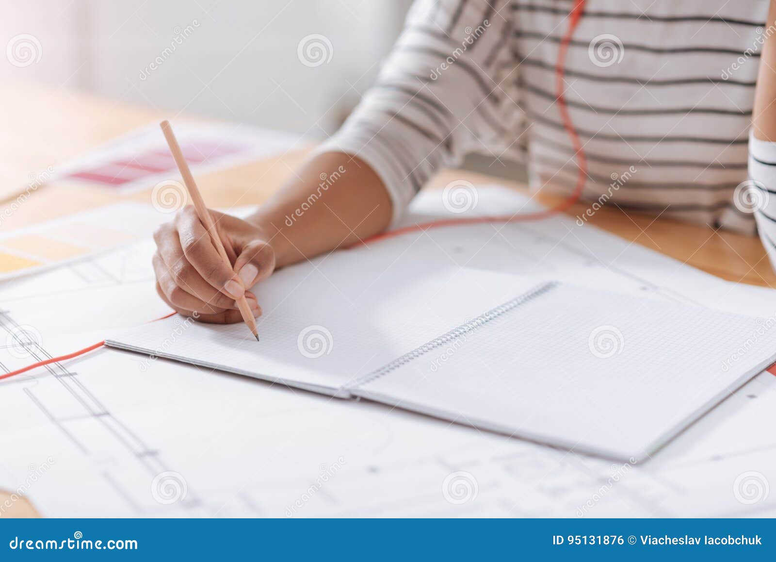 Close Up of Students Notes Lying on the Table Stock Photo - Image of ...