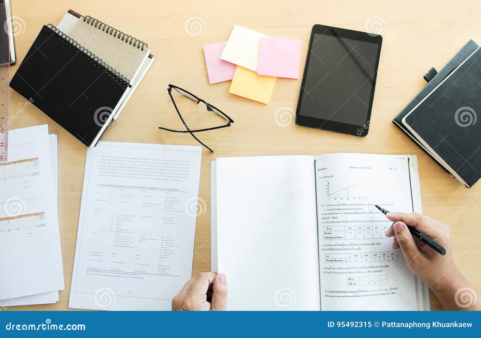 Close Up of Studying Student Hands Writing in Book during Lecture ...