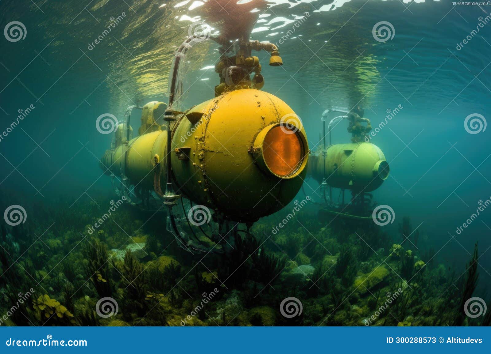 Close-up of a Submarines Periscope Rising from the Water Stock Image ...