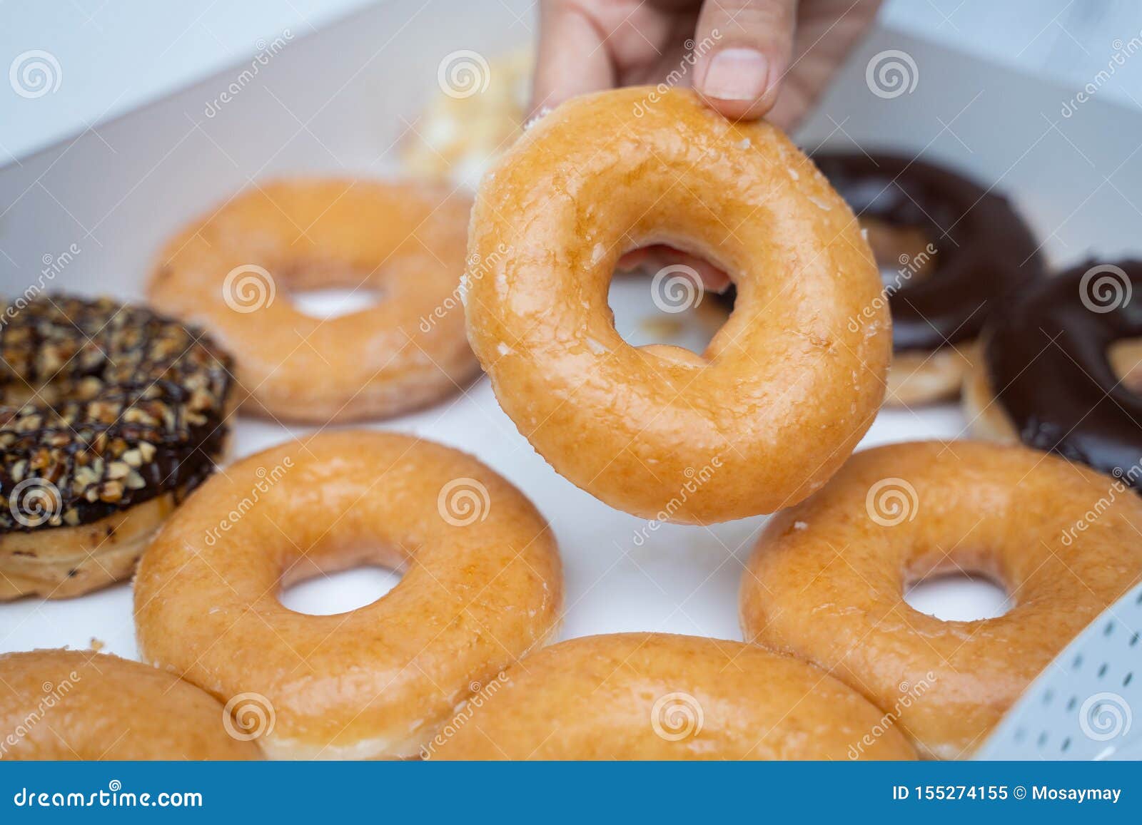 Close Up Sugar Coating Doughnut Stock Image - Image of chocolate ...