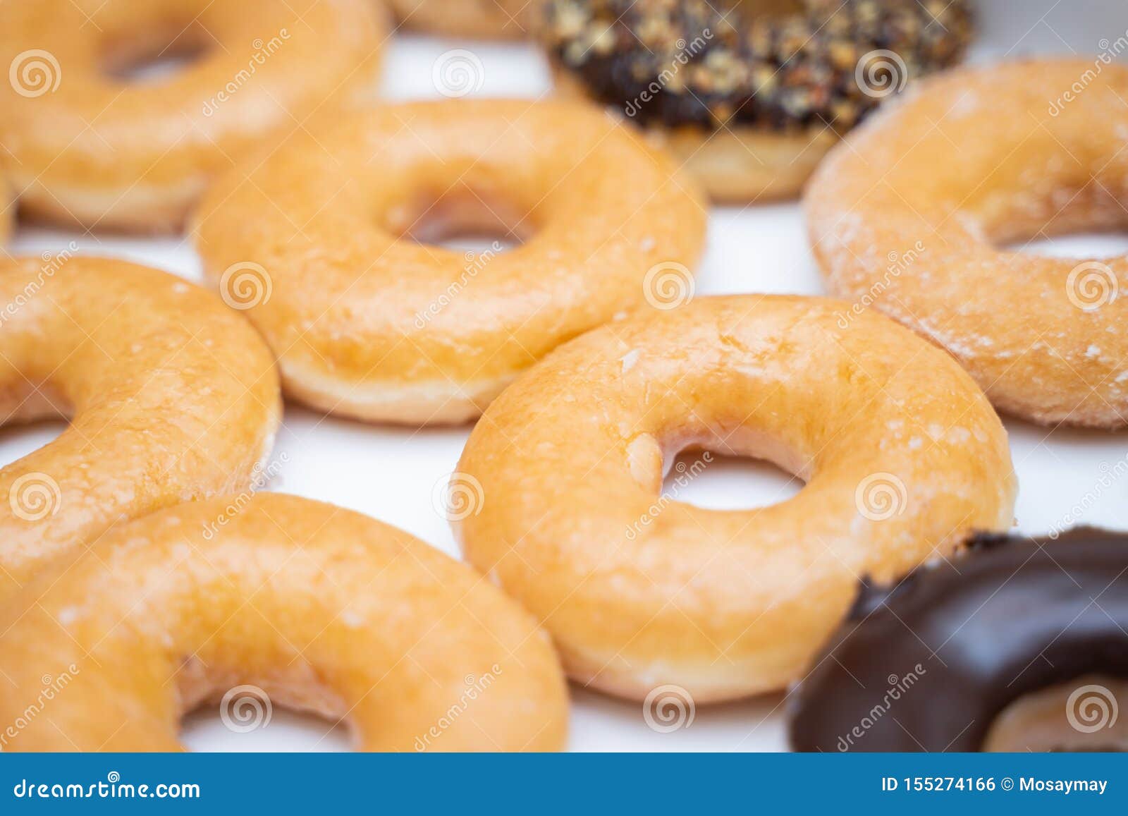 Close Up Sugar Coating Doughnut Stock Photo - Image of cake, sweet ...