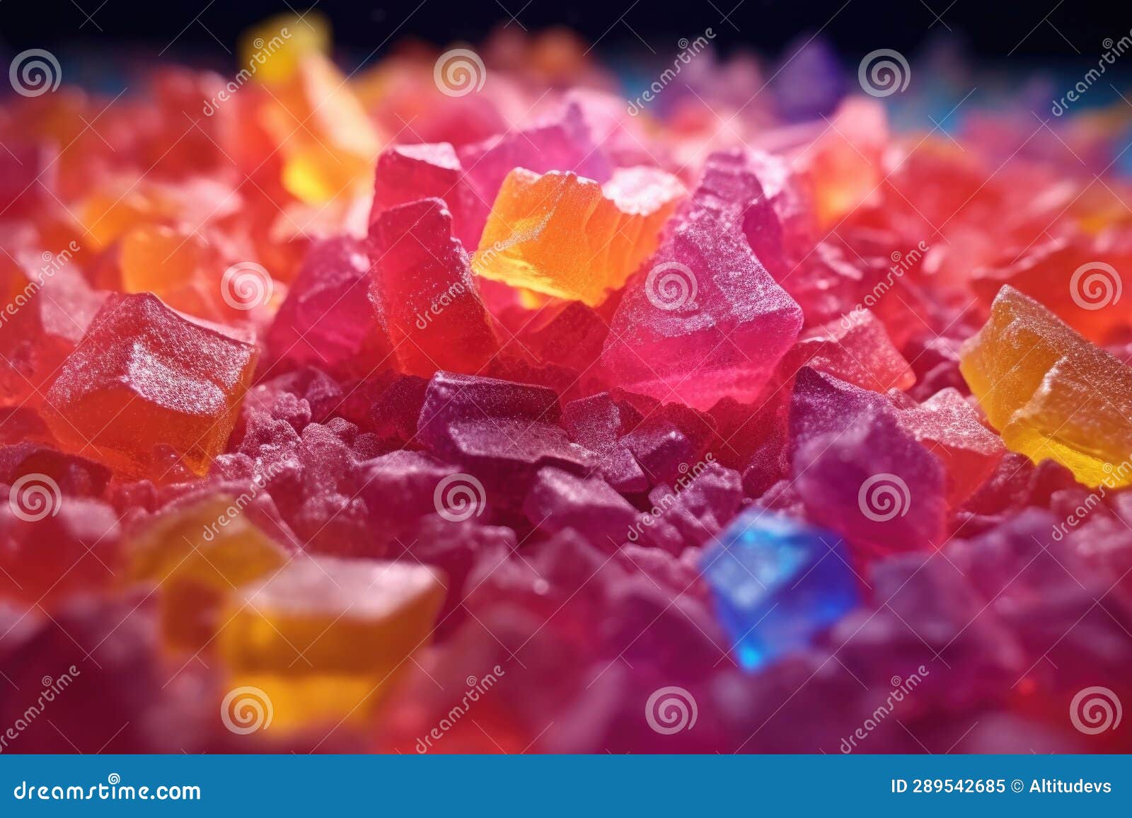 Close-up of Sugar Crystals on a Candy Surface Stock Image - Image of ...