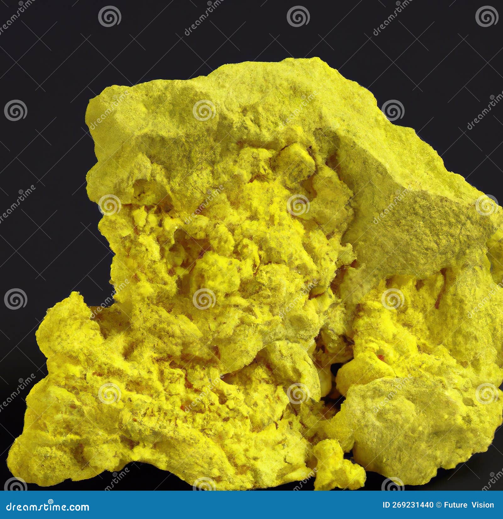 Close Up of Sulfur Created Using Generative Ai Technology Stock ...