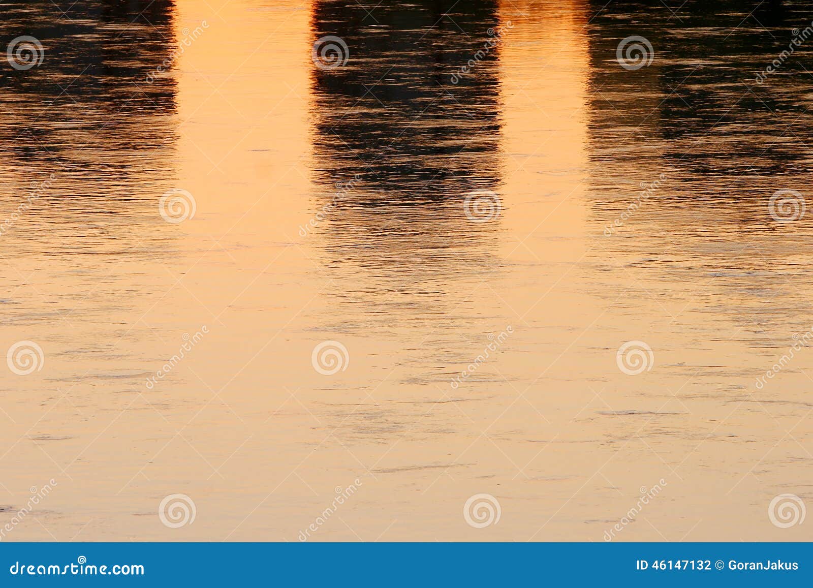 Close Up of Sunset Water Reflection Stock Photo - Image of natural ...