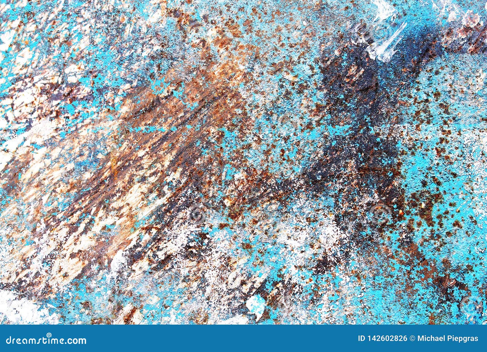 Close Up Surface of Aged and Weathered Rusty Metal Surfaces in High ...