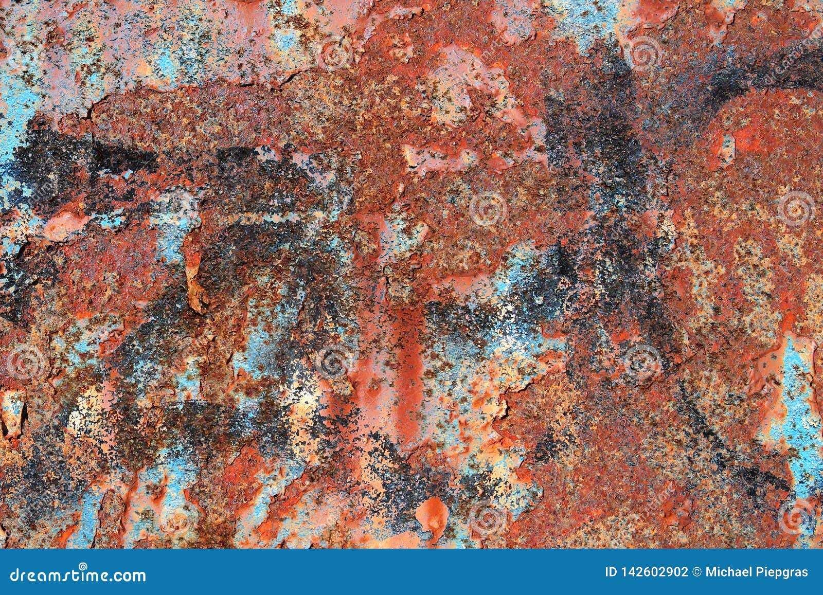 Close Up Surface of Aged and Weathered Rusty Metal Surfaces in High ...