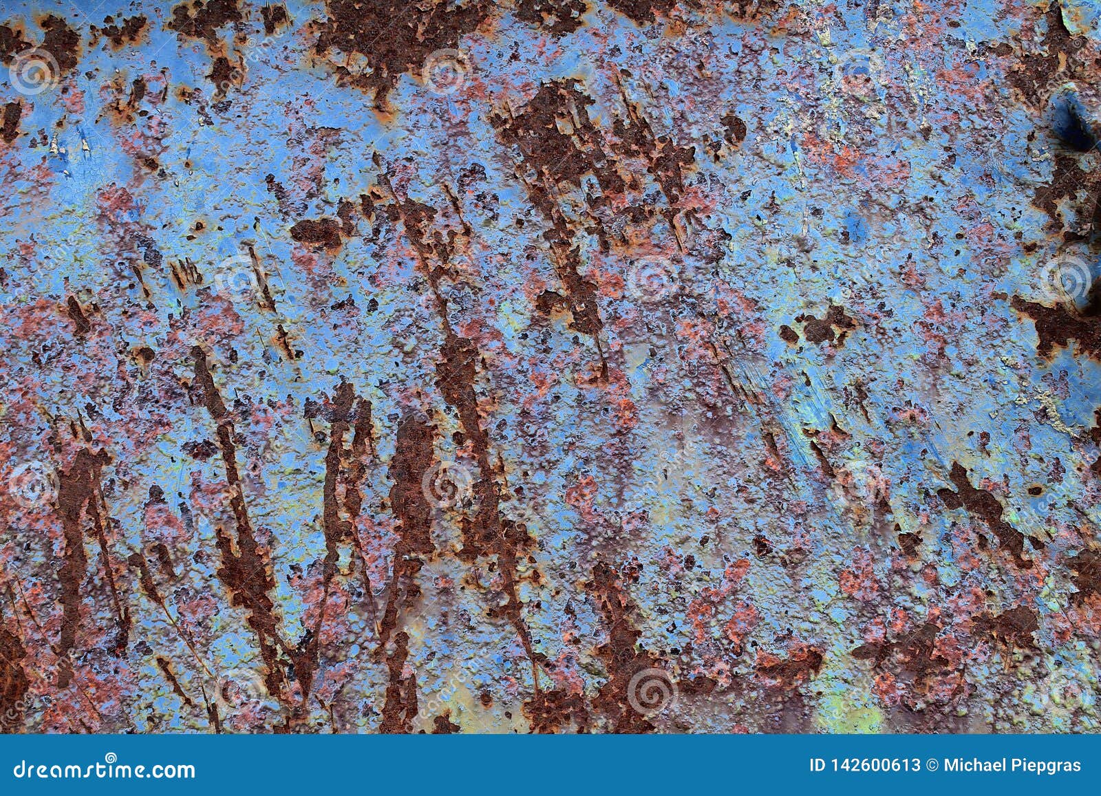 Close Up Surface of Aged and Weathered Rusty Metal Surfaces in High ...